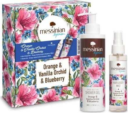 Messinian Spa Beauty Box Orange & Vanilla Orchid & Blueberry Hair ...