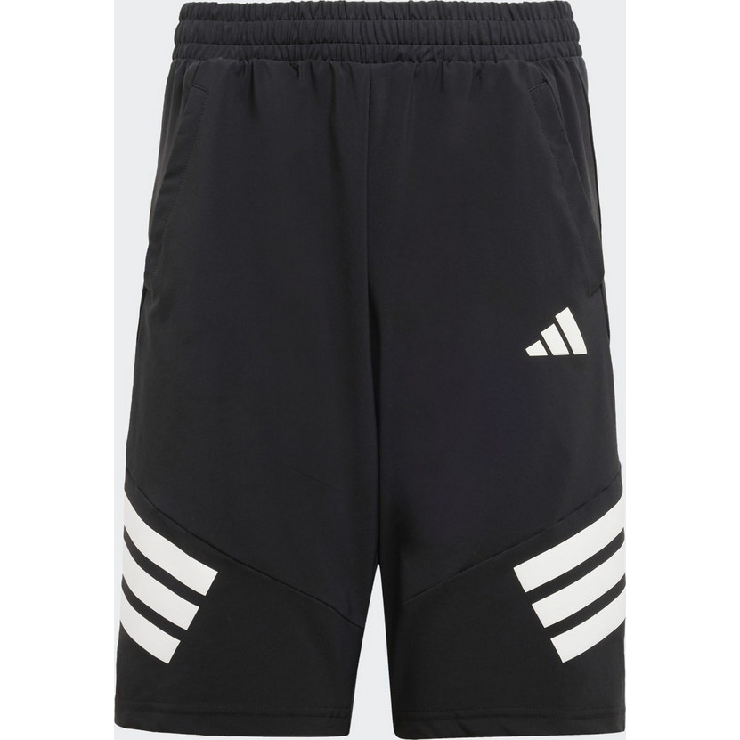 Adidas Αθλητική Παιδική Βερμούδα Μαύρη Λευκή JJ1166 | BestPrice.gr