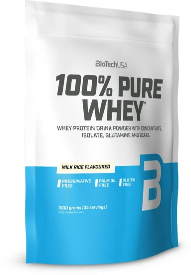 Biotech USA 100% Pure Whey Milk Rice Πρωτεΐνη Ορού Γάλακτος Γράμμωσης ...