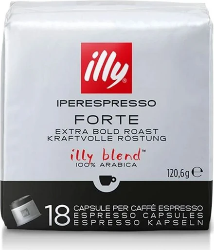 Illy Κάψουλες Espresso Forte Συμβατές με Μηχανή Illy iperEspresso 18τμχ | BestPrice.gr