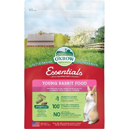 Oxbow Essentials Young Rabbit Food 4.54kg | BestPrice.gr