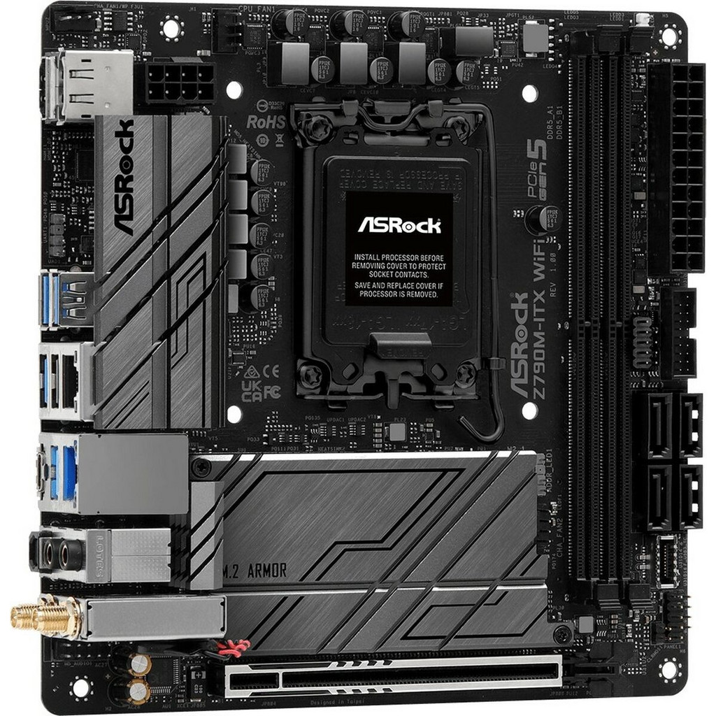 Asrock Z790M-ITX WiFi Motherboard Mini ITX με Intel 1700 Socket ...