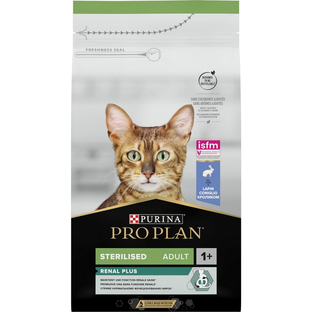 Purina Pro Plan Adult Sterilised Renal Plus with Rabbit 1.5kg ...