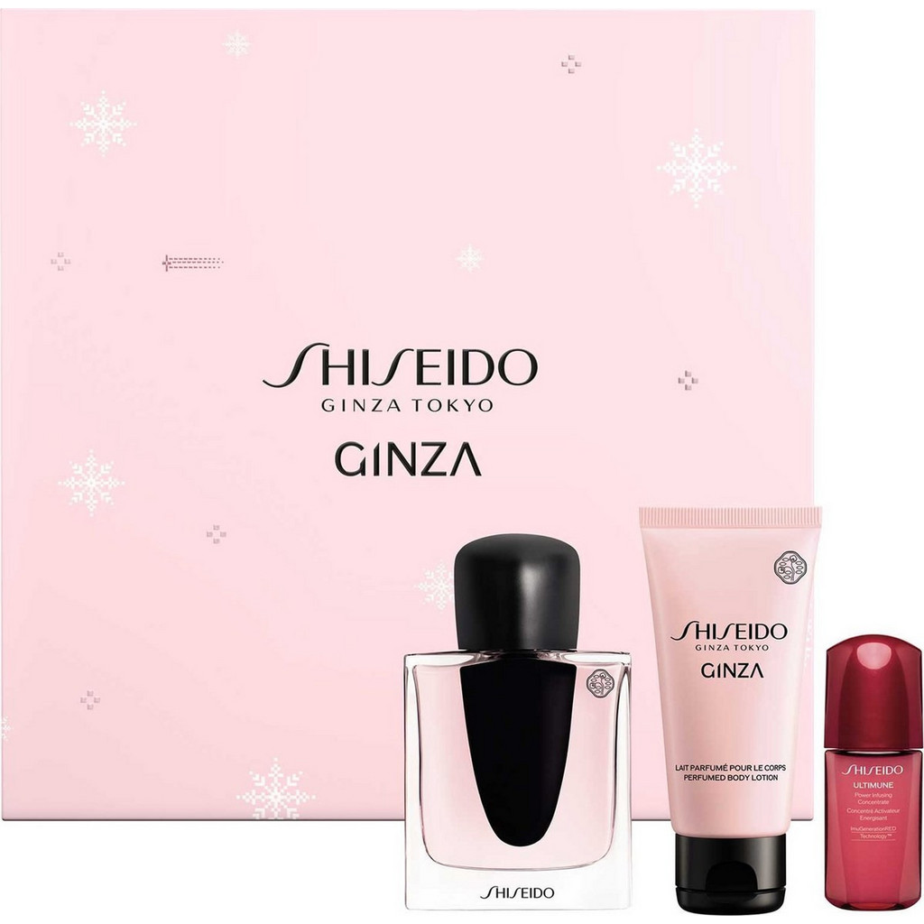 Shiseido Ginza Eau de Parfum 50ml + Body Lotion 50ml + Power Infusing ...