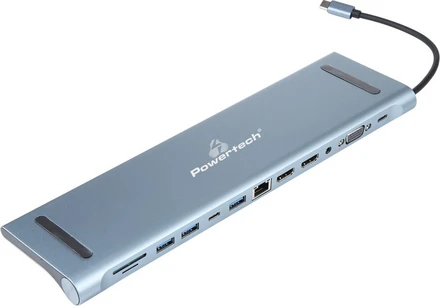 Powertech BYL-2003U2 USB-C Docking Station με HDMI 4K PD Ethernet ...