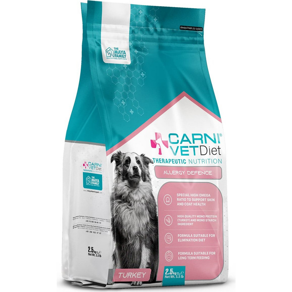 Maya Family Pet Carni Vet Diet Adult Allergy Defence with Turkey & Rice ...