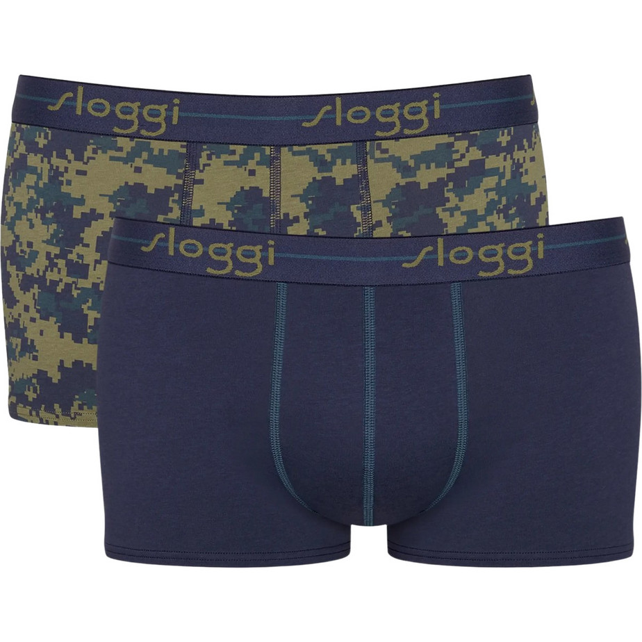 Sloggi Ανδρικά Μποξεράκια Σετ 2Pack Navy Μπλε 10206968-V010 | BestPrice.gr