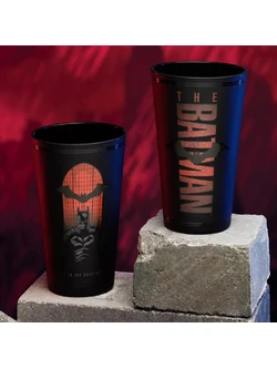 AbyStyle Ποτήρι Νερού Πλαστικό Batman Μαύρο Κόκκινο 400ml MUG072461 ...