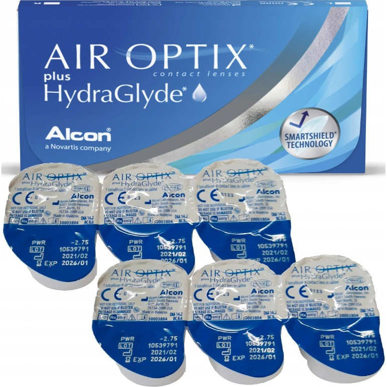 Alcon & Ciba Vision Air Optix Plus Hydraglyde Μηνιαίοι Φακοί Επαφής ...