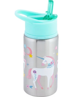 Stephen Joseph Charcoal Flower Παιδικό Μπουκάλι Πλαστικό BPA Free με ...