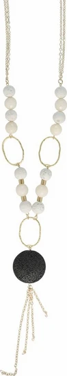 Kostibas Γυναικείο Κολιέ με Πέτρα Λάβας 1014-874A | BestPrice.gr