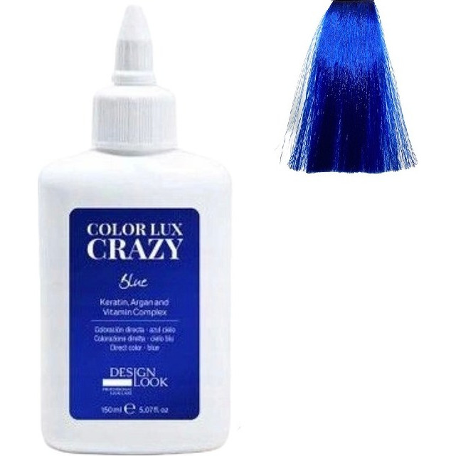 Salontech Color Lux Crazy Blue Ημιμόνιμη Βαφή Μαλλιών Χωρίς Αμμωνία ...