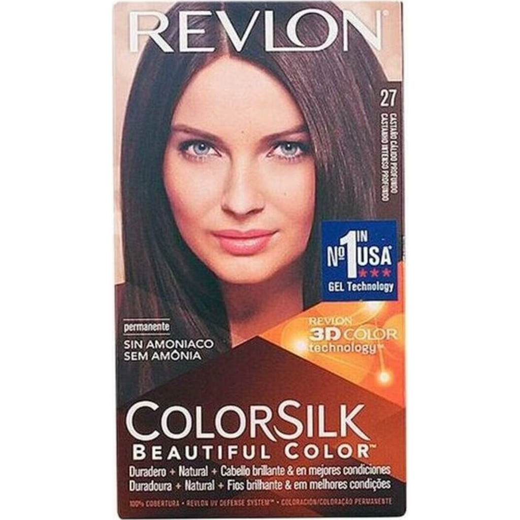 Revlon ColorSilk Beautiful Color 27 Καστανό Βαθύ Ζεστό Μόνιμη Βαφή ...