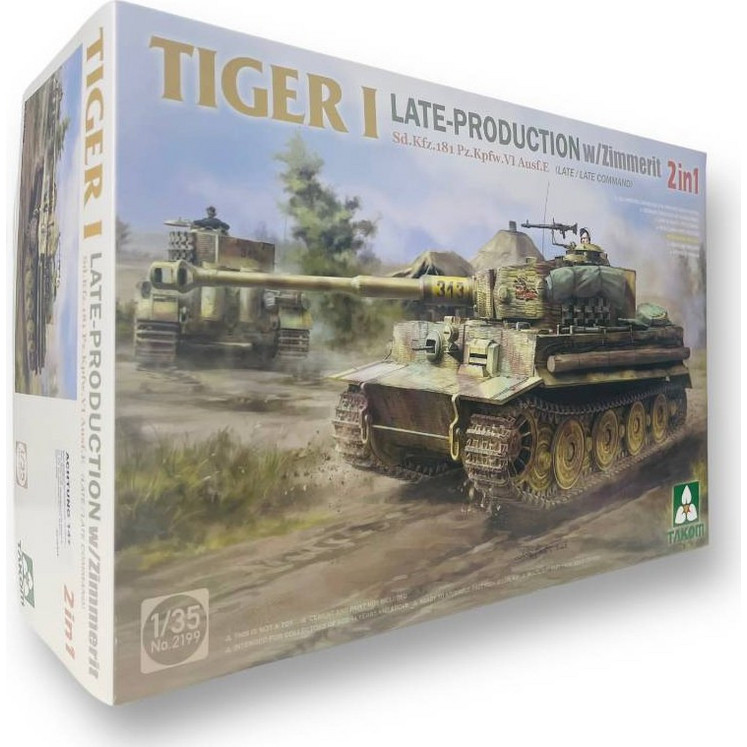 Takom Tiger I w/Zimmerit Sd. Kfz.181 Pz. Kpfw. VI Ausf. E TAK2199 ...