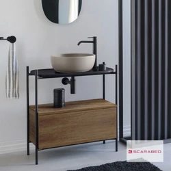 Scarabeo Laila 75 Hi-Box Έπιπλο Μπάνιου Δαπέδου MDF για Επικαθήμενο ...