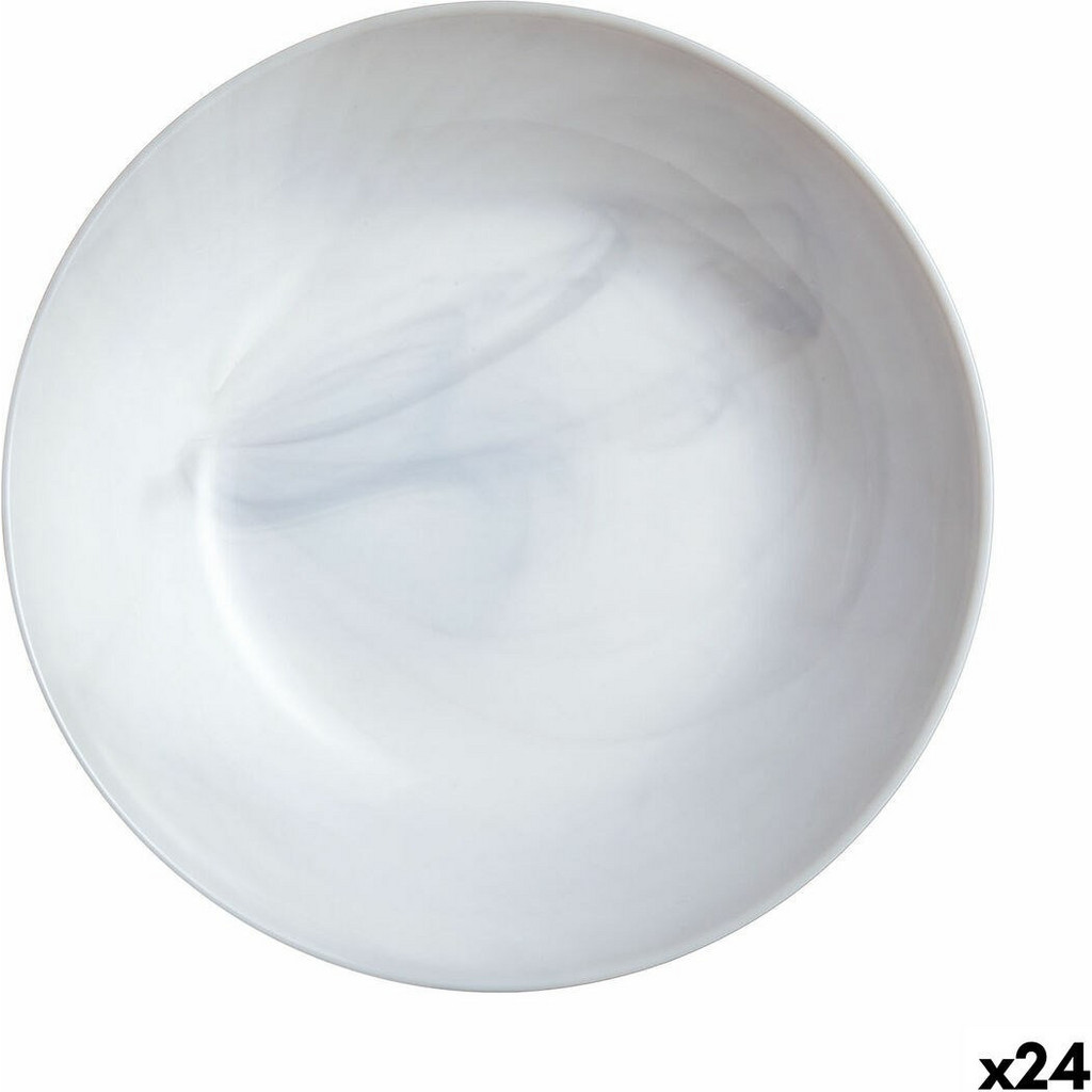 Luminarc Diwali Granit Marb Πιάτα Βαθιά Γυάλινα 24τμχ S2713473 ...