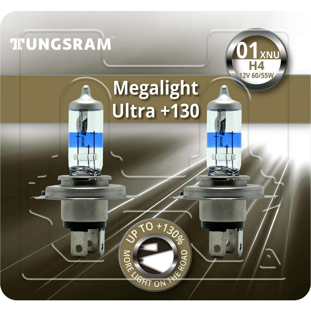 Tungsram H4 Megalight Ultra +130% 12V 60/55W 2τμχ | BestPrice.gr