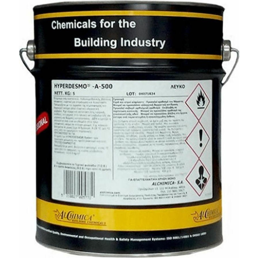 Alchimica Hyperdesmo ADY-500 Ελαστομερές Πολυουρεθανικό Στεγανωτικό Ταράτσας Λευκό 15kg ...