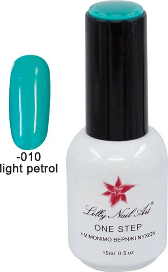 Lilly Nail Art One Step Light Petrol Ημιμόνιμο Βερνίκι Νυχιών 15ml ...