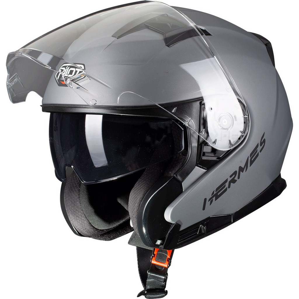 Pilot Hermes SV Matt Titanium Κράνος Μηχανής Jet 1400gr | BestPrice.gr