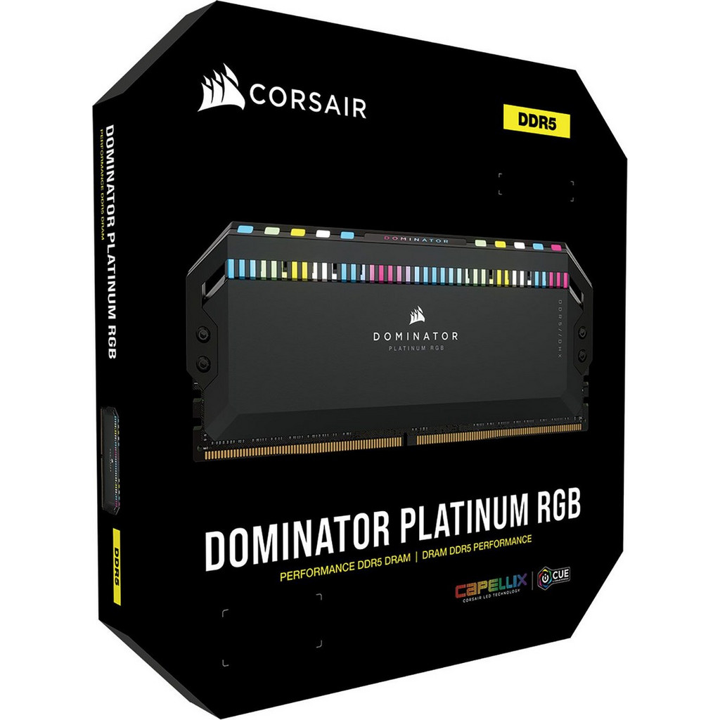 Corsair Dominator Platinum RGB 32GB (2X16GB) DDR5 RAM 5200MHz Black ...