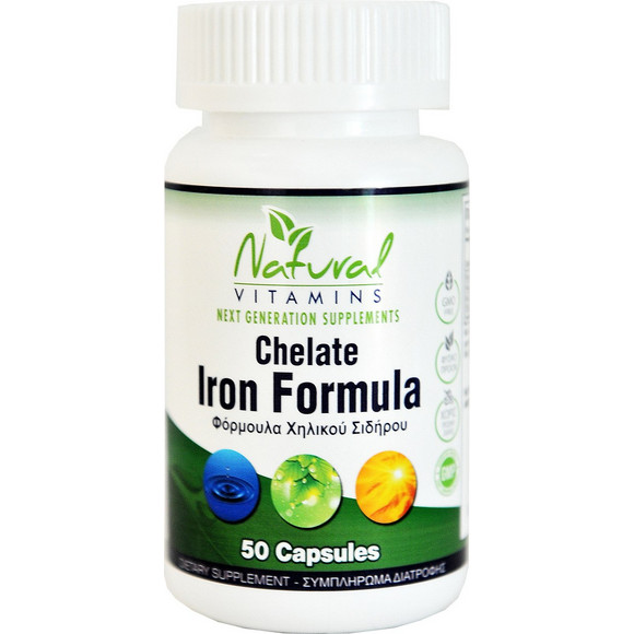 Natural Vitamins Chelate Iron Formula 50 Κάψουλες | BestPrice.gr