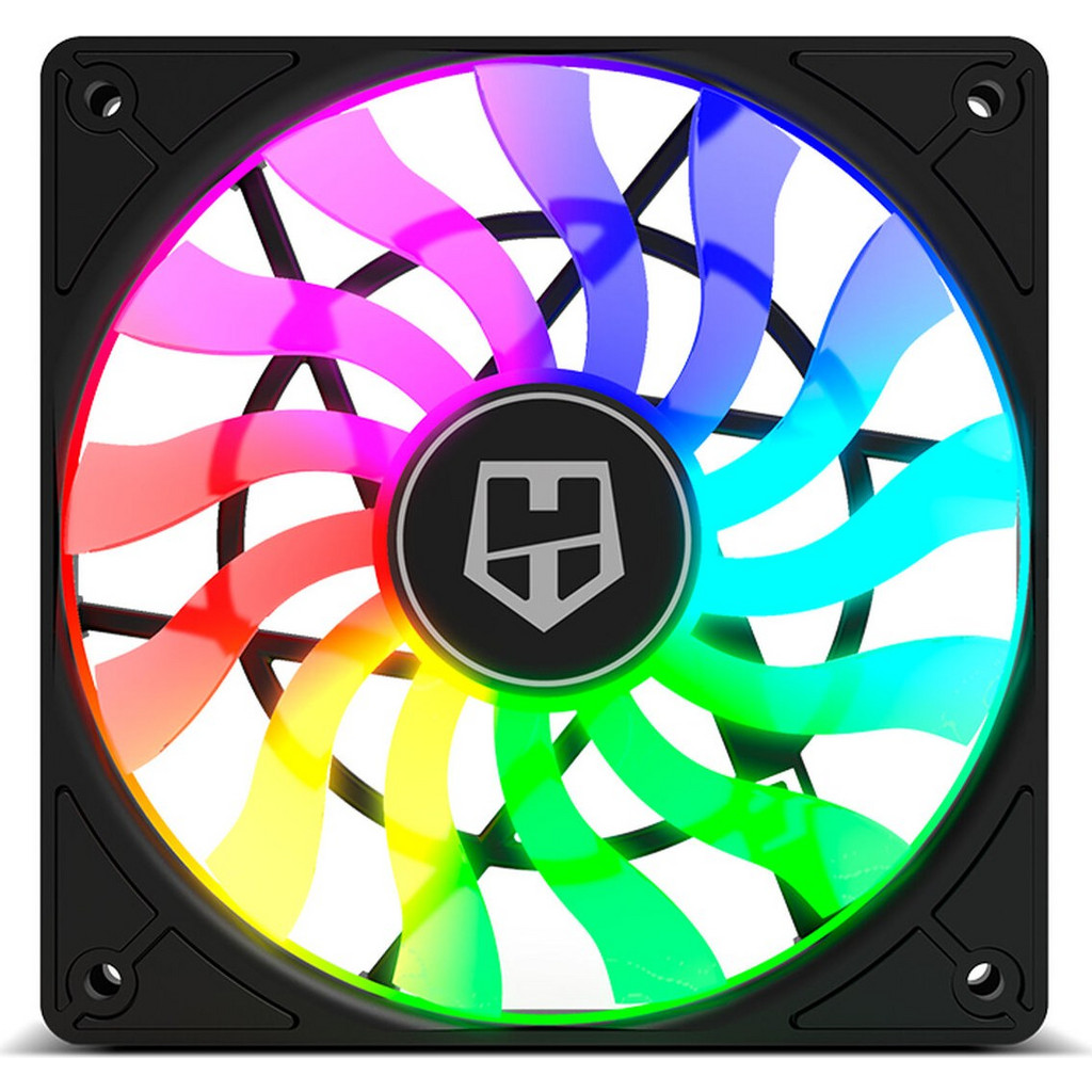 NOX Hummer Slim Fan Case Fan 120mm RGB με Σύνδεση 3-Pin 4-Pin PWM ...