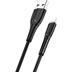 Usams US-SJ545 Braided LED USB-C to Lightning Cable 20W 1.2m Silver ...