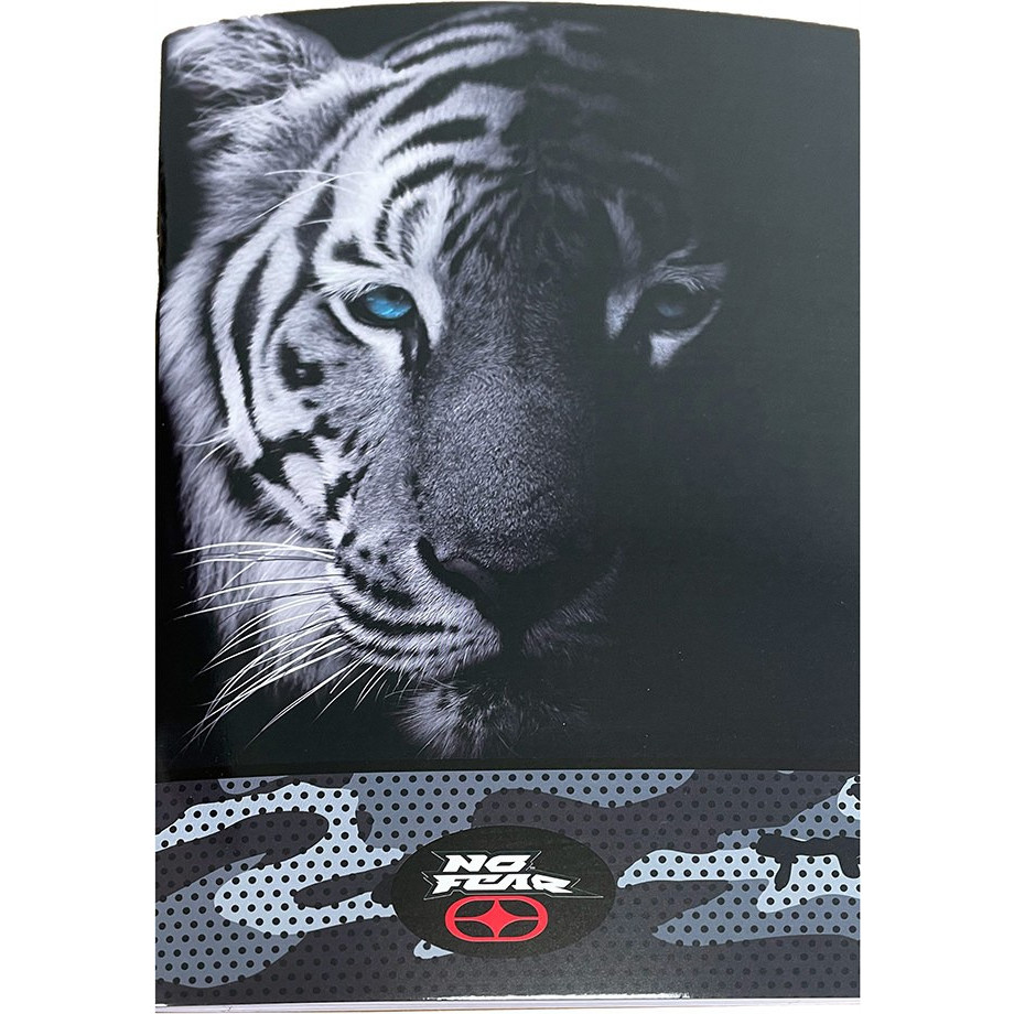 Back Me UP No Fear Dark Tiger Τετράδιο Ριγέ B5 40 Φύλλων Μαύρο 348 ...