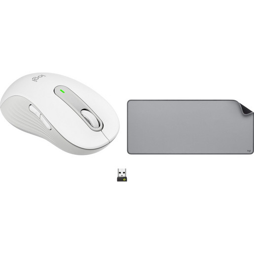 Logitech M650 Large Left Ασύρματο Bluetooth Ποντίκι White + Studio ...