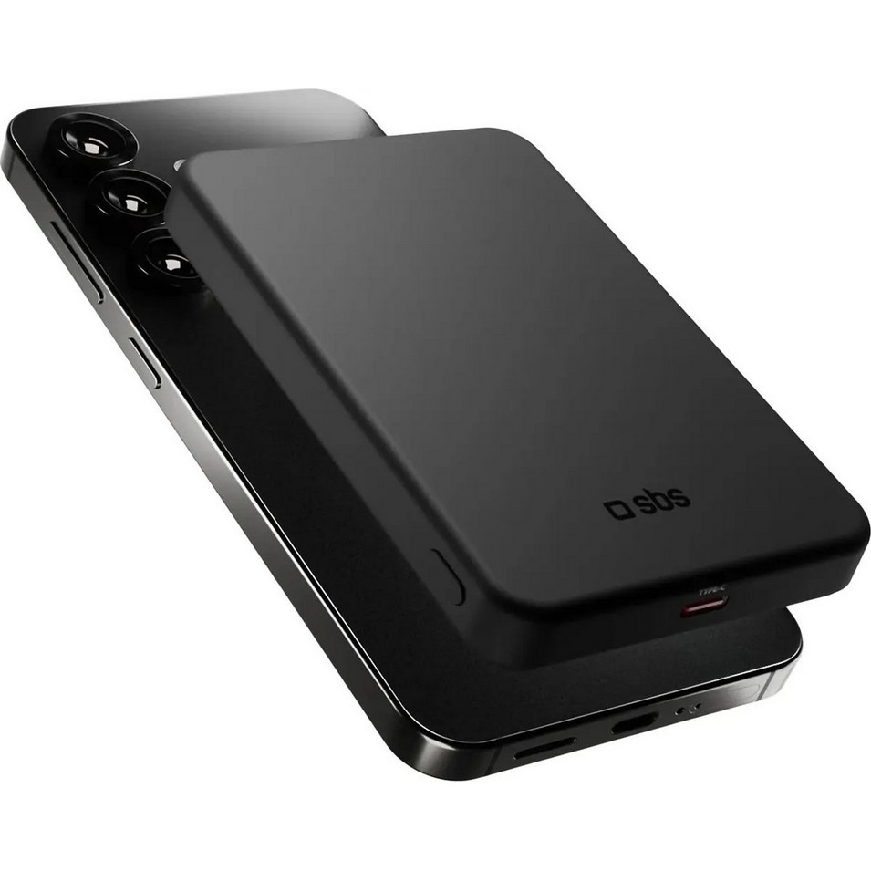 SBS Mag Power Qi2 Wireless Magsafe Power Bank 5000mAh με Θύρα USB-C ...