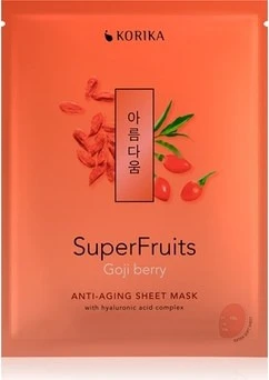 Korika Superfruits Goji Anti-Aging Sheet Μάσκα Προσώπου 25gr | BestPrice.gr
