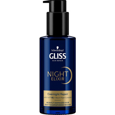 Schwarzkopf Gliss Hair Mask Night Elixir Overnight Repair Hair Mask ...