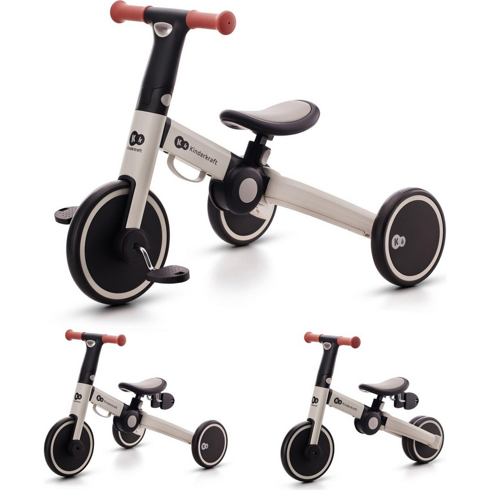 Kinderkraft 4Trike Τρίκυκλο Ποδήλατο Αναδιπλούμενο για 12+ Μηνών Γκρι ...