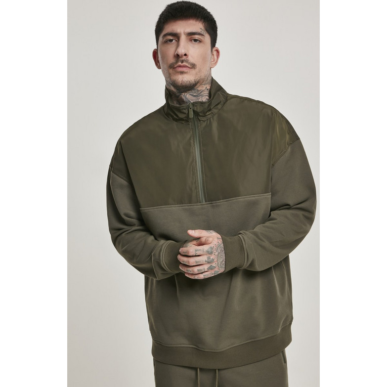 Urban Classics Military Troyer Ανδρικό Φούτερ TB3110 Olive | BestPrice.gr