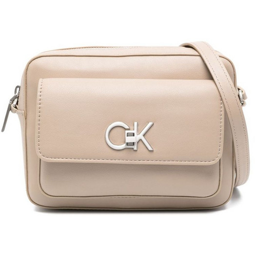 Calvin Klein Γυναικεία Τσάντα Χιαστί από Δερματίνη Ταμπά με Στενό Λουρί ...