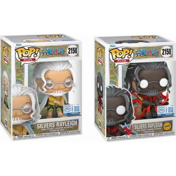 Funko Pop! Plus One Piece 2150 Silvers Rayleigh & Chase Limited Edition ...