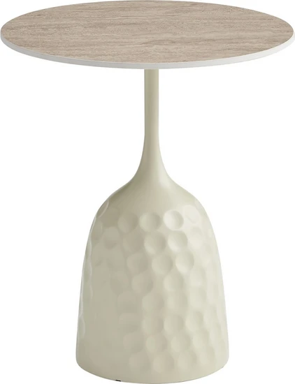 HomeMarkt Longstem Βοηθητικό Τραπεζάκι Σαλονιού Στρογγυλό MDF με ...