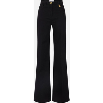 Elisabetta Franchi Ψηλόμεσο Γυναικείο Τζιν Παντελόνι Bootcut Εφαρμογή ...