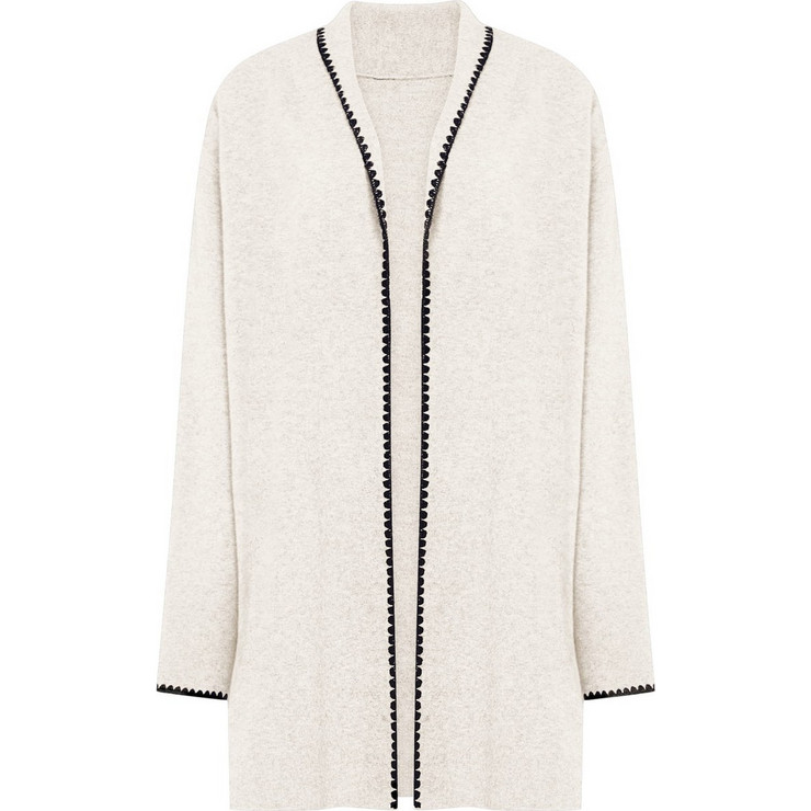 Celestino Γυναικεία Ζακέτα Πλεκτή Μακριά Εκρού SQ7568.5081 | BestPrice.gr