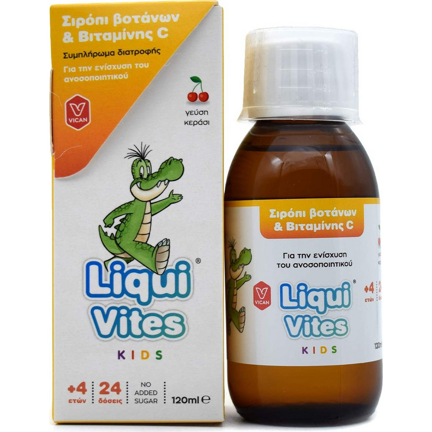 Vican Liqui Vites Kids Σιρόπι Βοτάνων & Βιταμίνη C 120ml | BestPrice.gr