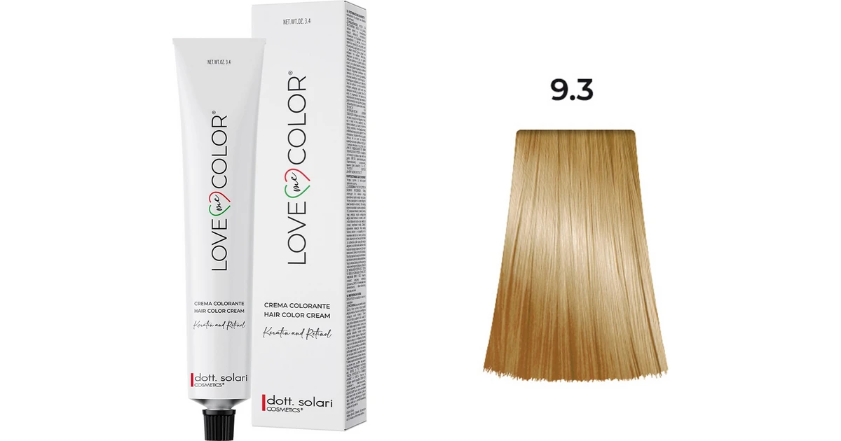 Dott. Solari Love Me Color 9.3 Ξανθό Πολύ Ανοιχτό Ντορέ Μόνιμη Βαφή ...