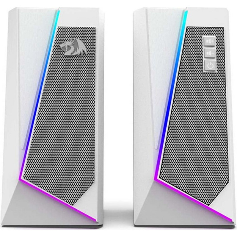 Redragon Anvil GS520 Ηχεία Υπολογιστή 2.0 10W με RGB Φωτισμό White ...