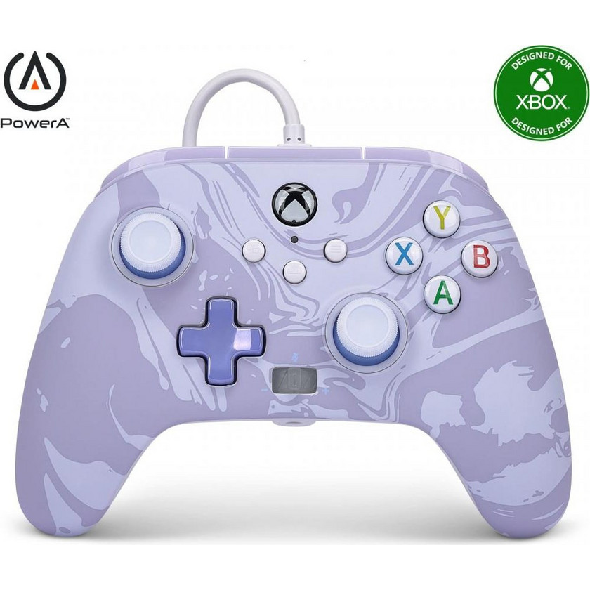 PowerA XBGP0001-01 Lavender Swirl Wireless Controller PC Xbox X & Xbox ...