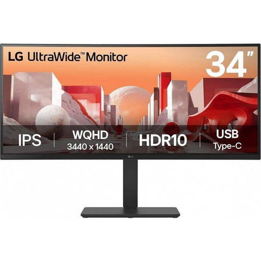 LG 34BA85QE-B Ultrawide IPS HDR Curved Monitor 34" 3440x1440 QHD 60Hz ...