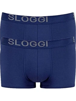 Sloggi Ανδρικά Μποξεράκια Σετ 2Pack Navy Μπλε 10206968-V010 | BestPrice.gr
