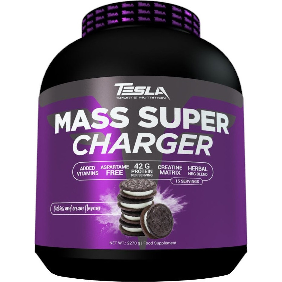 Tesla Sports Nutrition Mass Super Charger Cookies & Cream Πρωτεΐνη ...