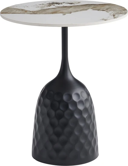 HomeMarkt Longstem Βοηθητικό Τραπεζάκι Σαλονιού Στρογγυλό MDF με ...
