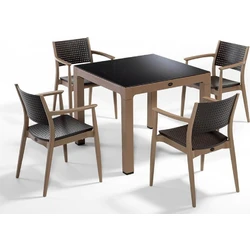 Avant Garde Σετ Σαλόνι Κήπου Αλουμίνιο 4τμχ Καφέ 28461 | BestPrice.gr