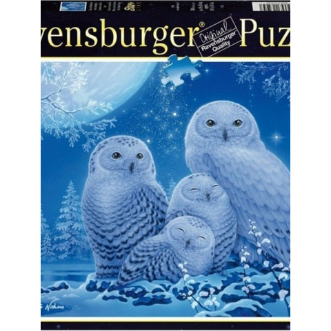 Puzzle Ravensburger Glow in the Dark Κουκουβάγιες στο Φως του Φεγγαριού ...